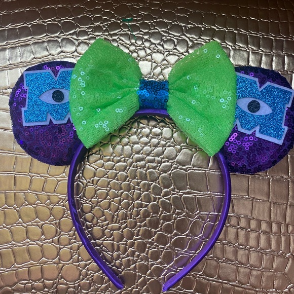 Disney | Accessories | Custom Disney Monsters Inc Green And Purple ...